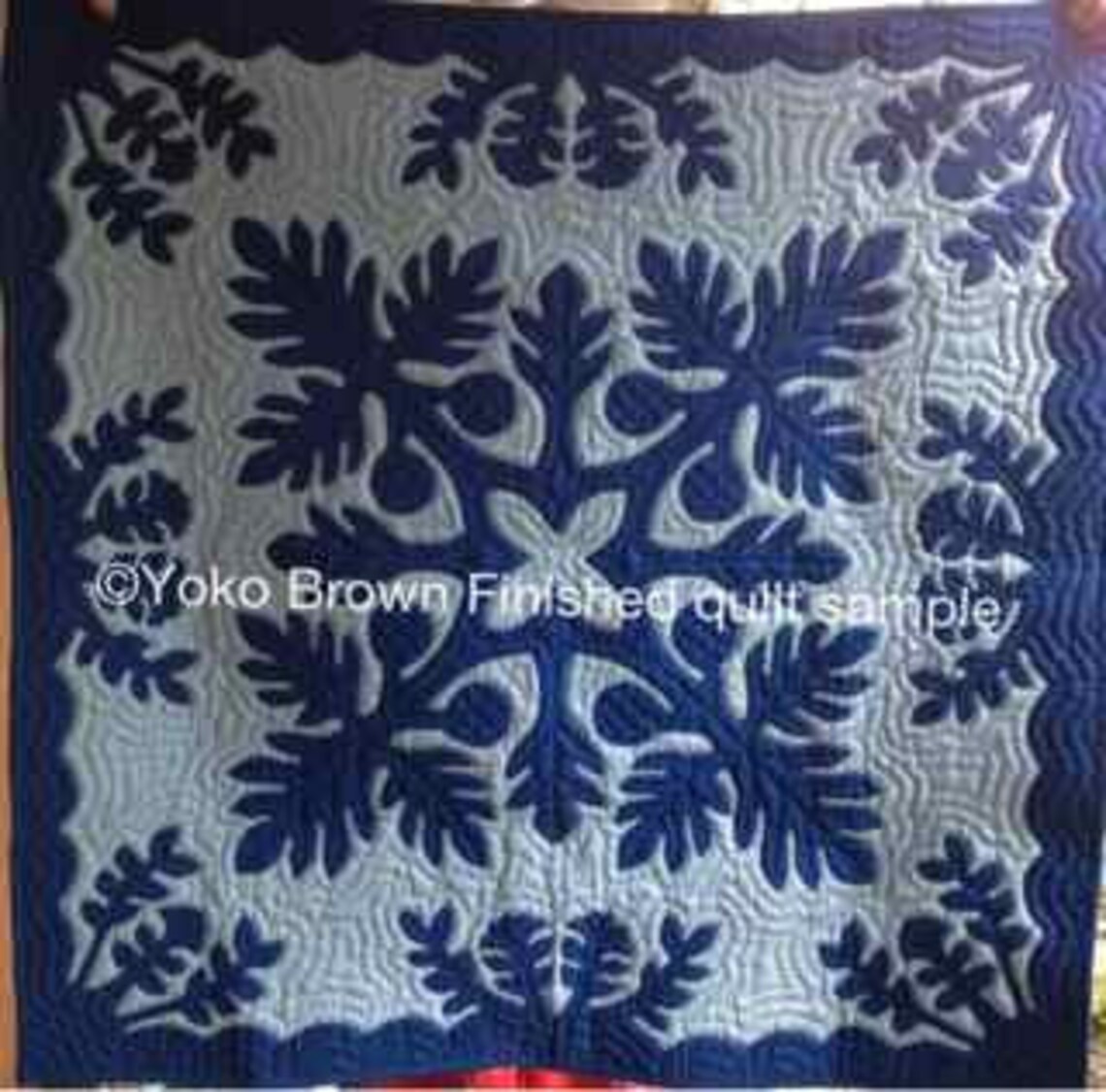 Hawaiian Quilt Pattern ulu O Moku O Keawe 42 Inch X 42 Inch - Etsy