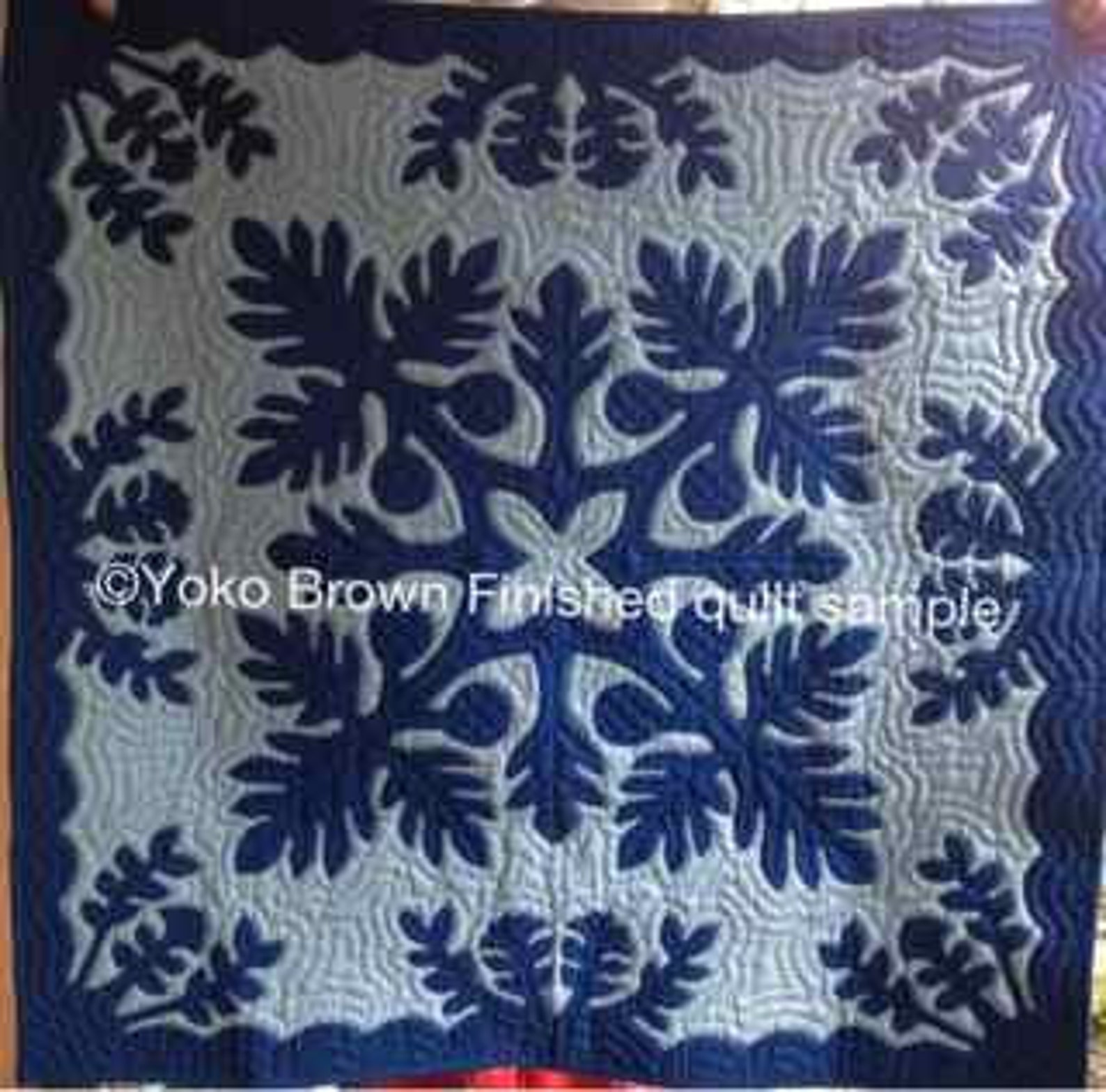 Hawaiian Quilt Pattern ulu O Moku O Keawe 42 Inch X 42 Inch - Etsy