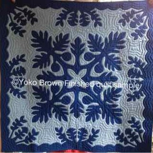 Hawaiian quilt pattern Ulu o moku o keawe 42 inch - Etsy 日本