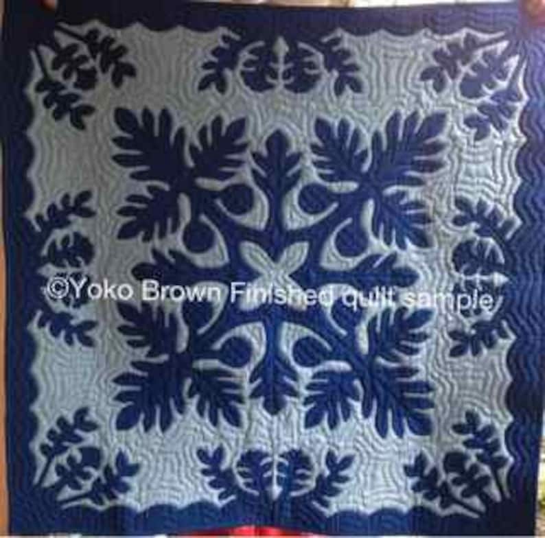 Hawaiian quilt pattern Ulu o moku o keawe 42 inch - Etsy 日本