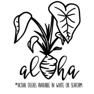 Aloha Sticker Colorful Geometric Hawaiian Aloha Car Decal | Etsy