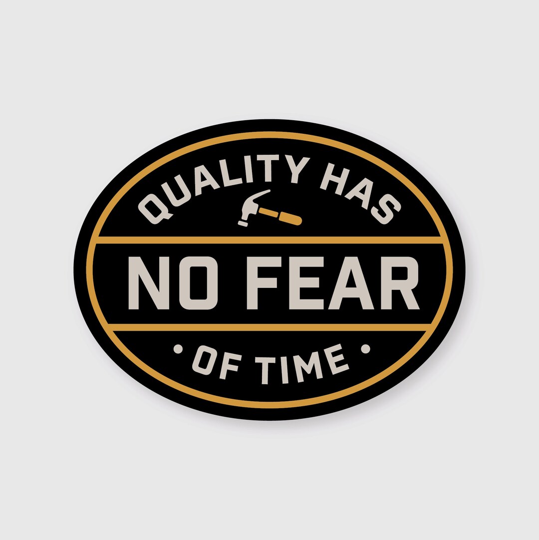 No Fear of Time Sticker - Etsy