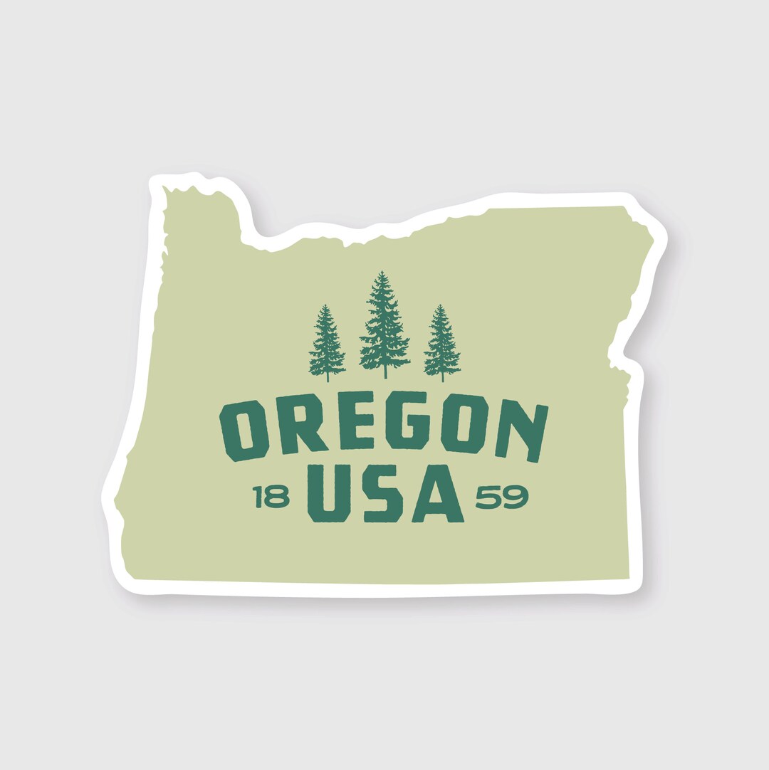 Oregon Simple Sticker - Etsy