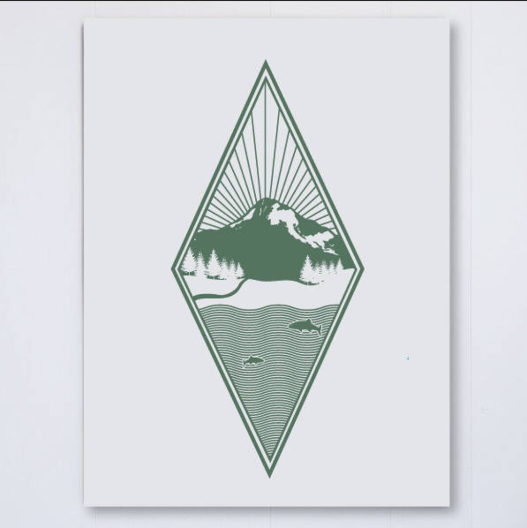 Coastal Diamond Large Print - Etsy