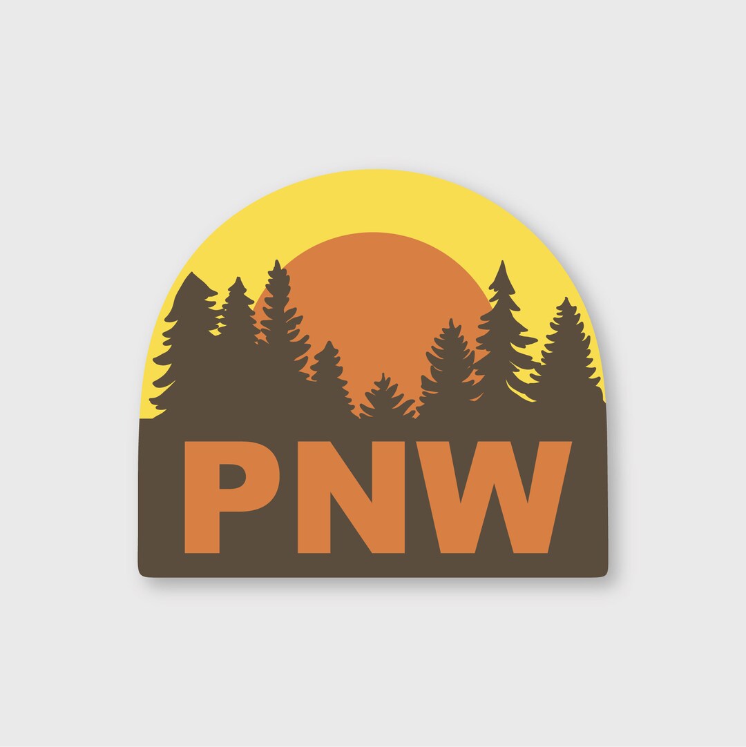 Golden PNW Sticker - Etsy