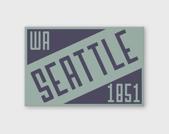 TOURIST TIPS Map SEATTLE - 1851 - Etsy