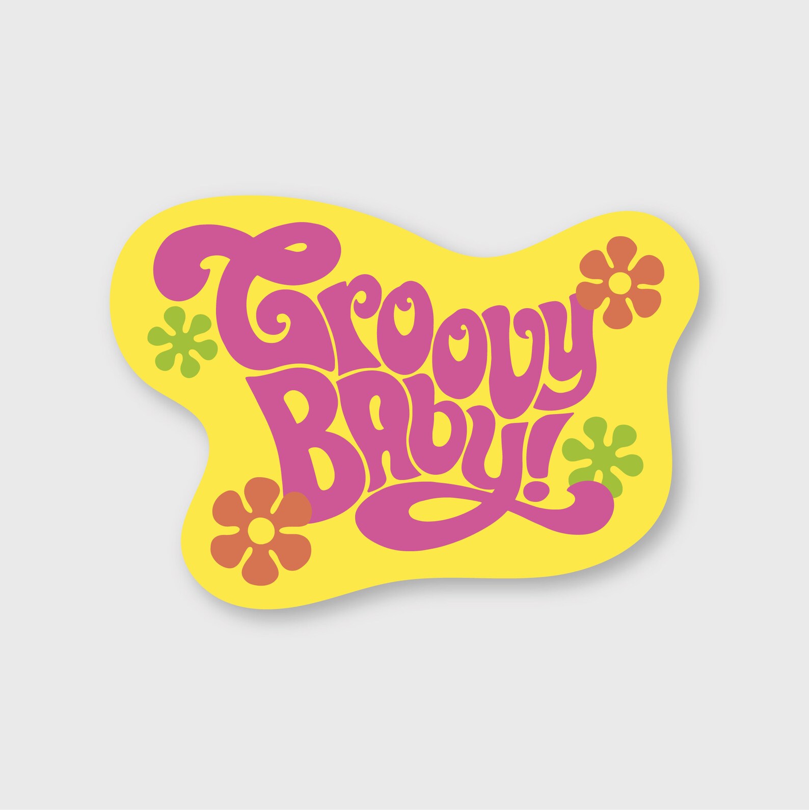 Groovy Baby Sticker - Etsy