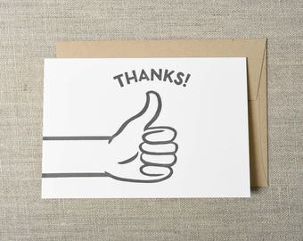 Thumbs up Card | Etsy