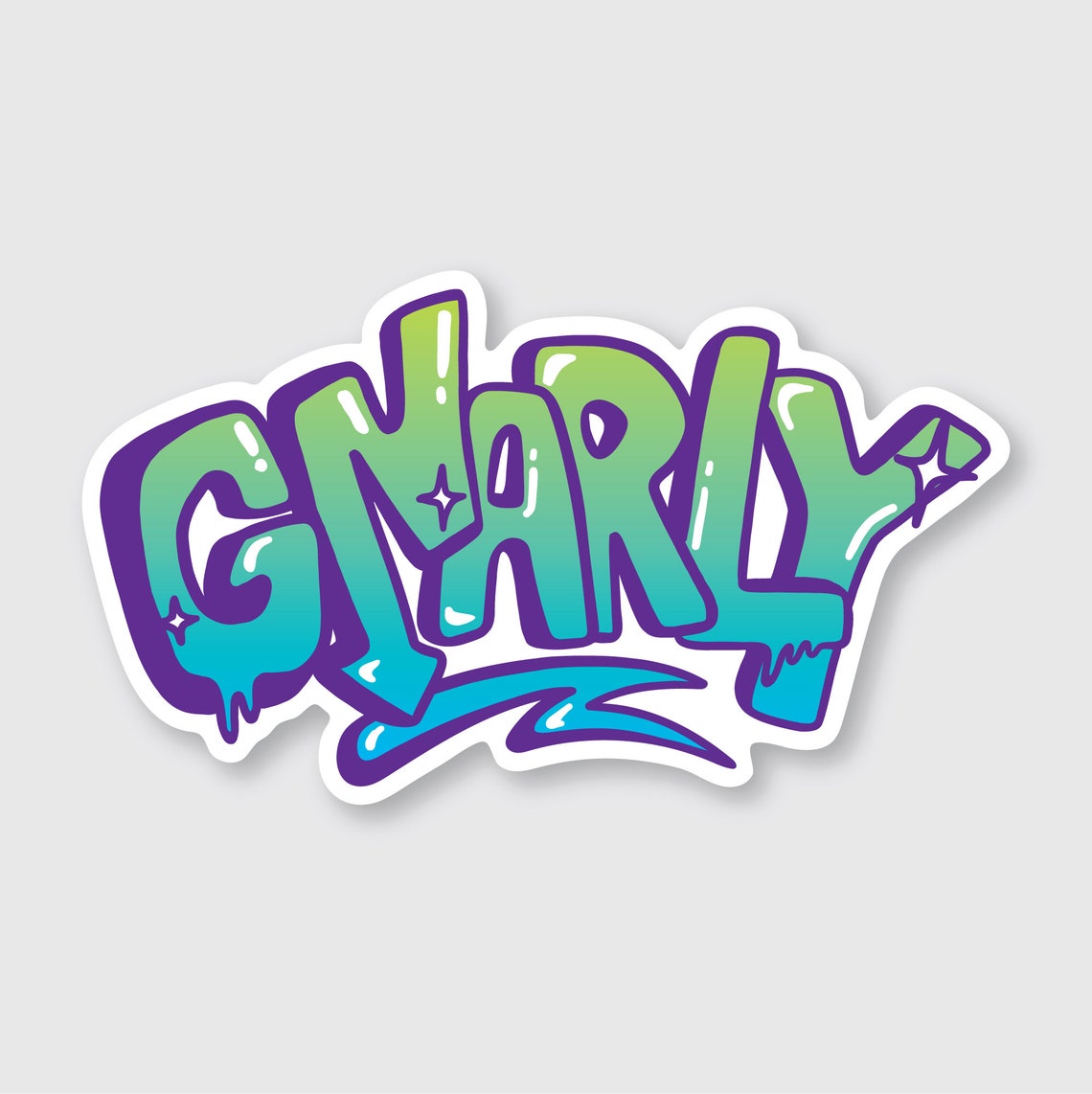 Gnarly Sticker - Etsy