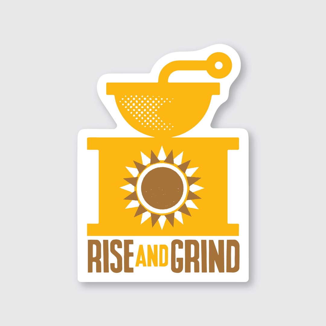 Coffee Grinder Sticker - Etsy