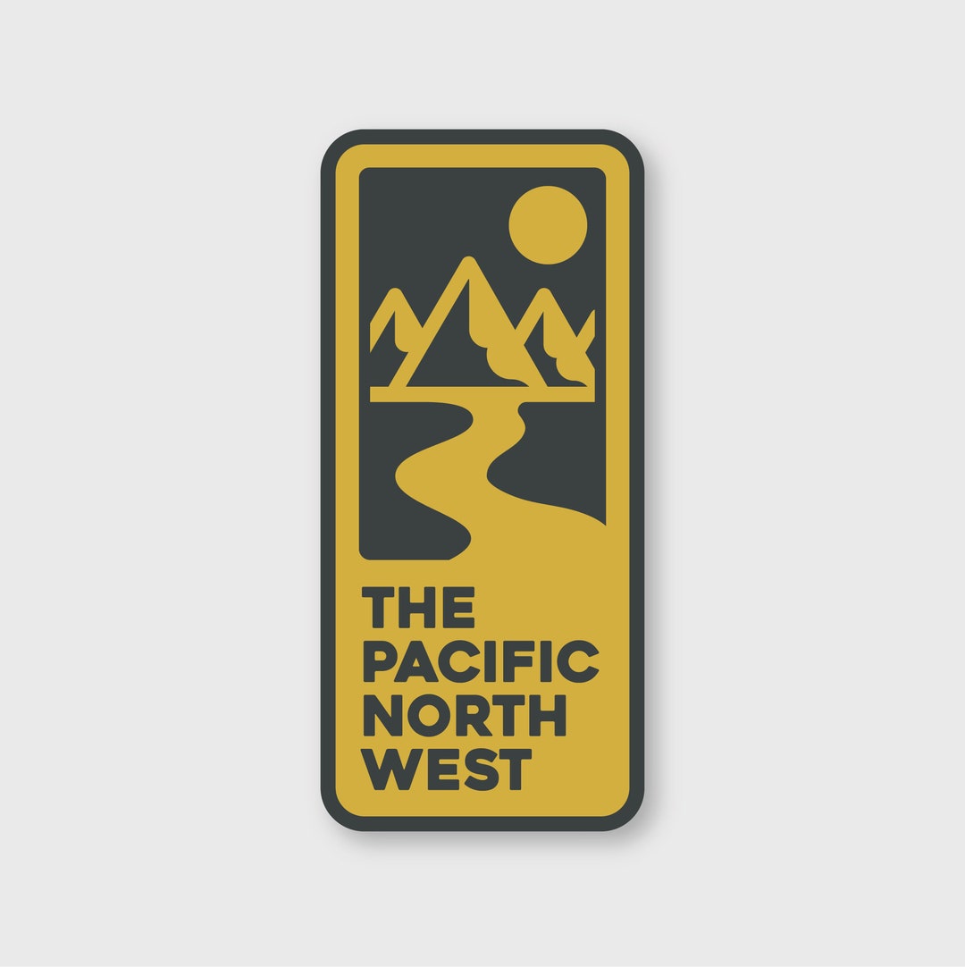PNW Retro Sign Sticker - Etsy
