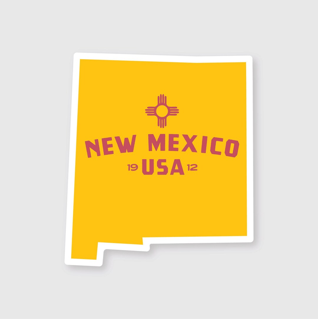 New Mexico Simple Sticker - Etsy