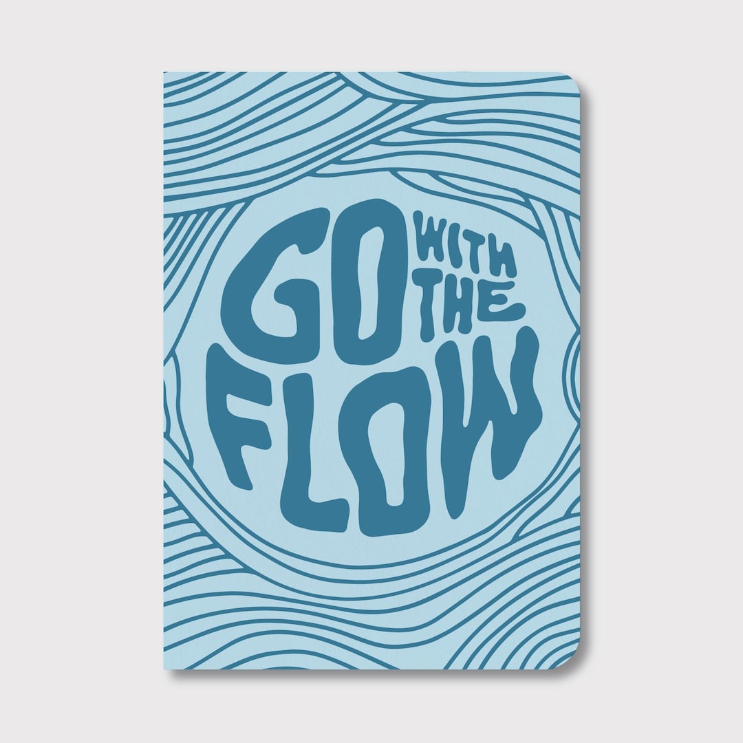 Go With the Flow Notebook - Etsy