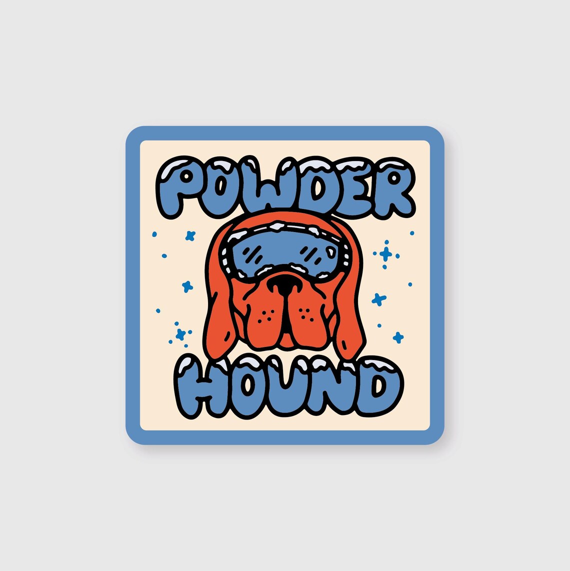 Powder Hound Sticker - Etsy