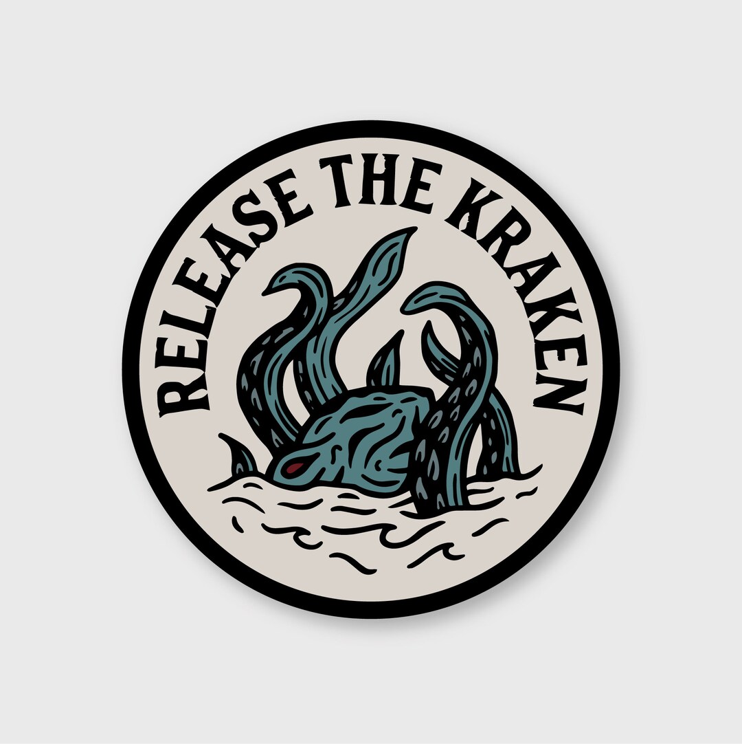 Release the Kraken Sticker - Etsy
