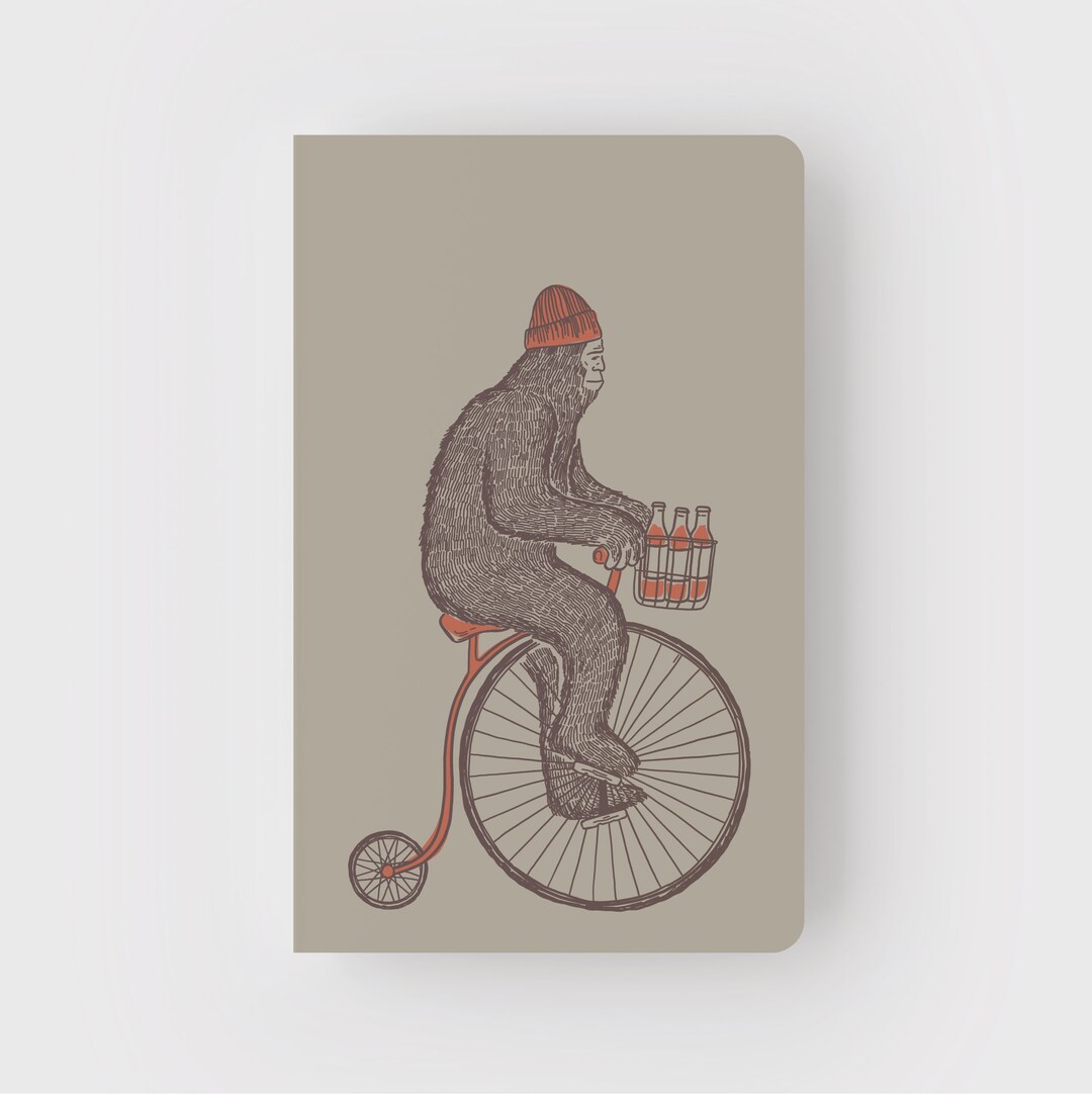 Sasquatch Bike Notebook - Etsy