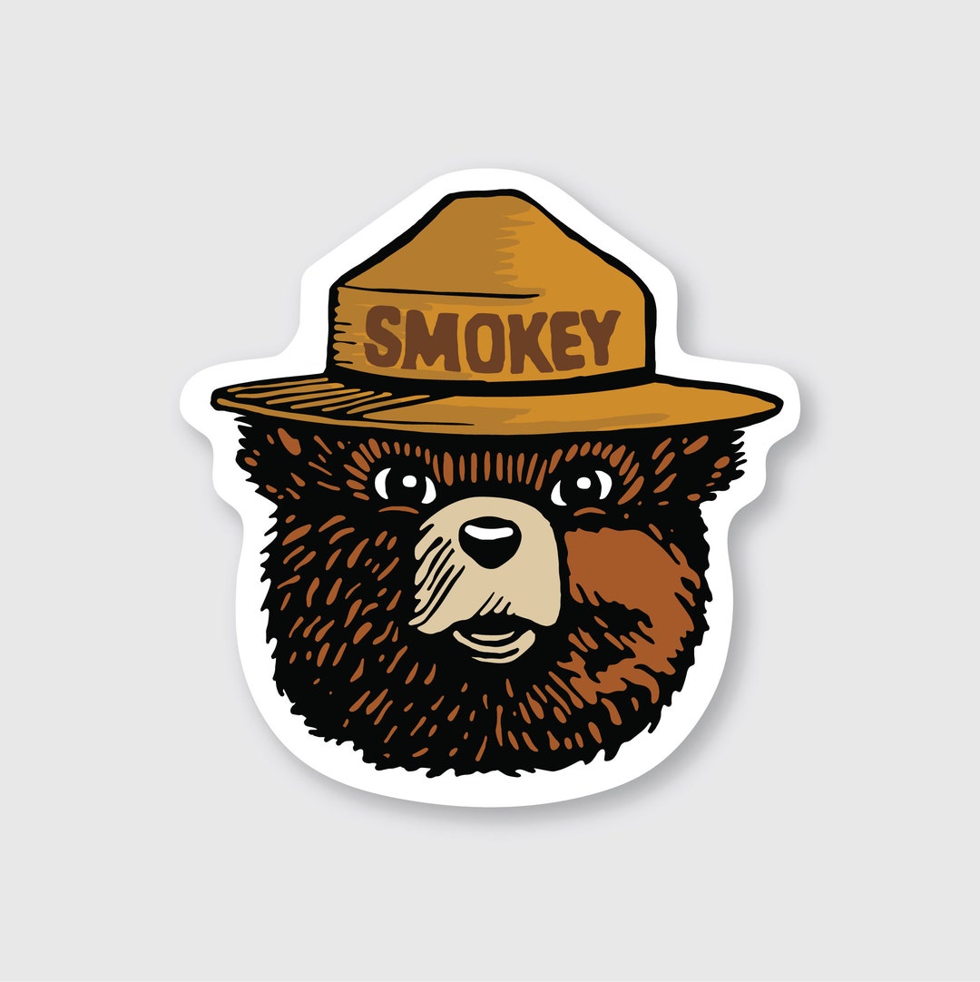 Smokey Bear Sticker - Etsy