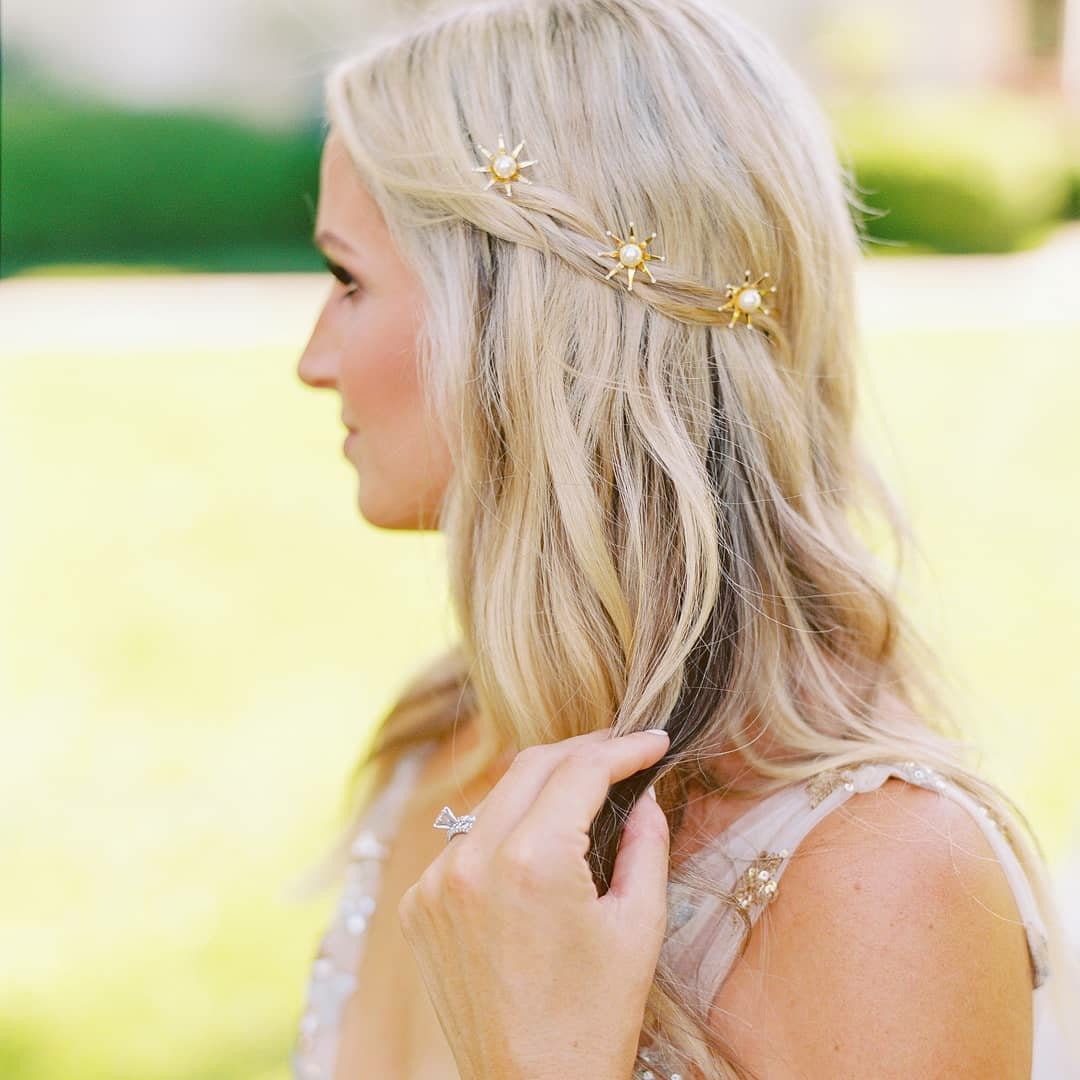 Star Hair Pins Celestial Hair Piece Gold Bridal Headpiece | Etsy Australia