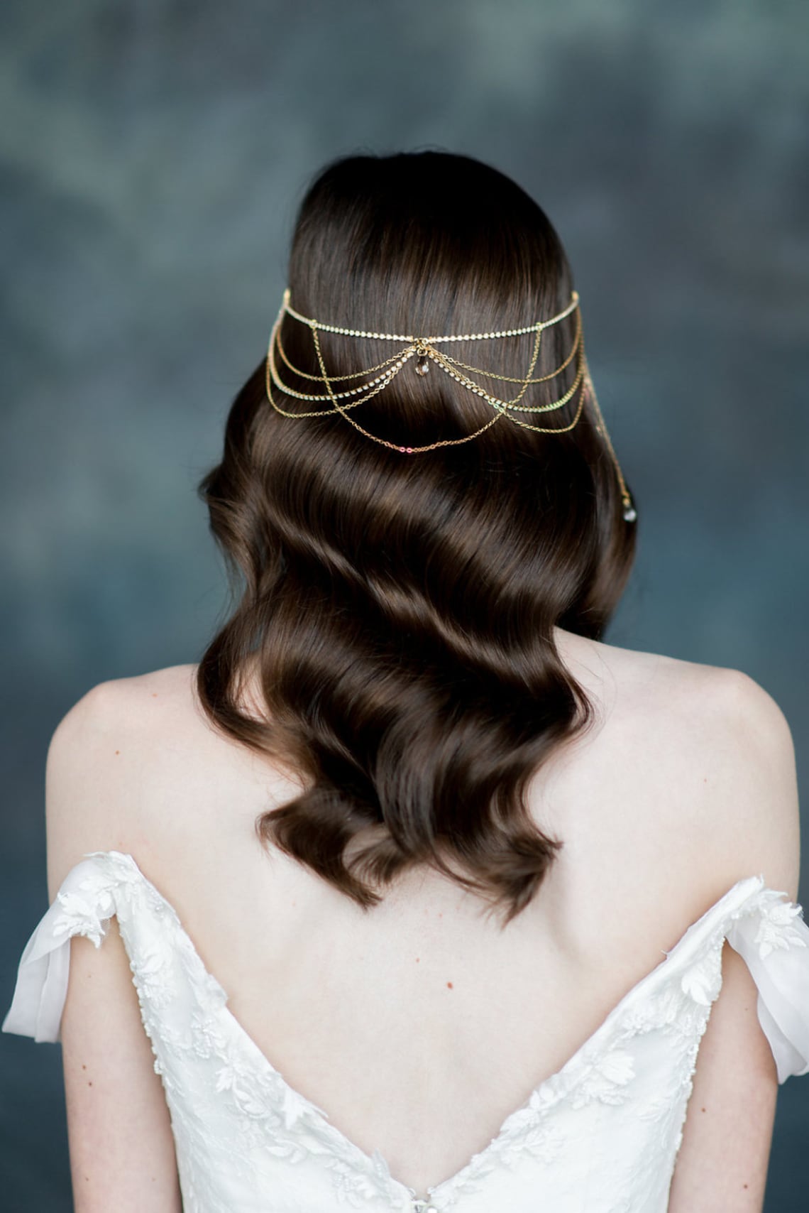 Gold Crystal Hair Chain Bridal Headchain Crystal Hair Chain | Etsy