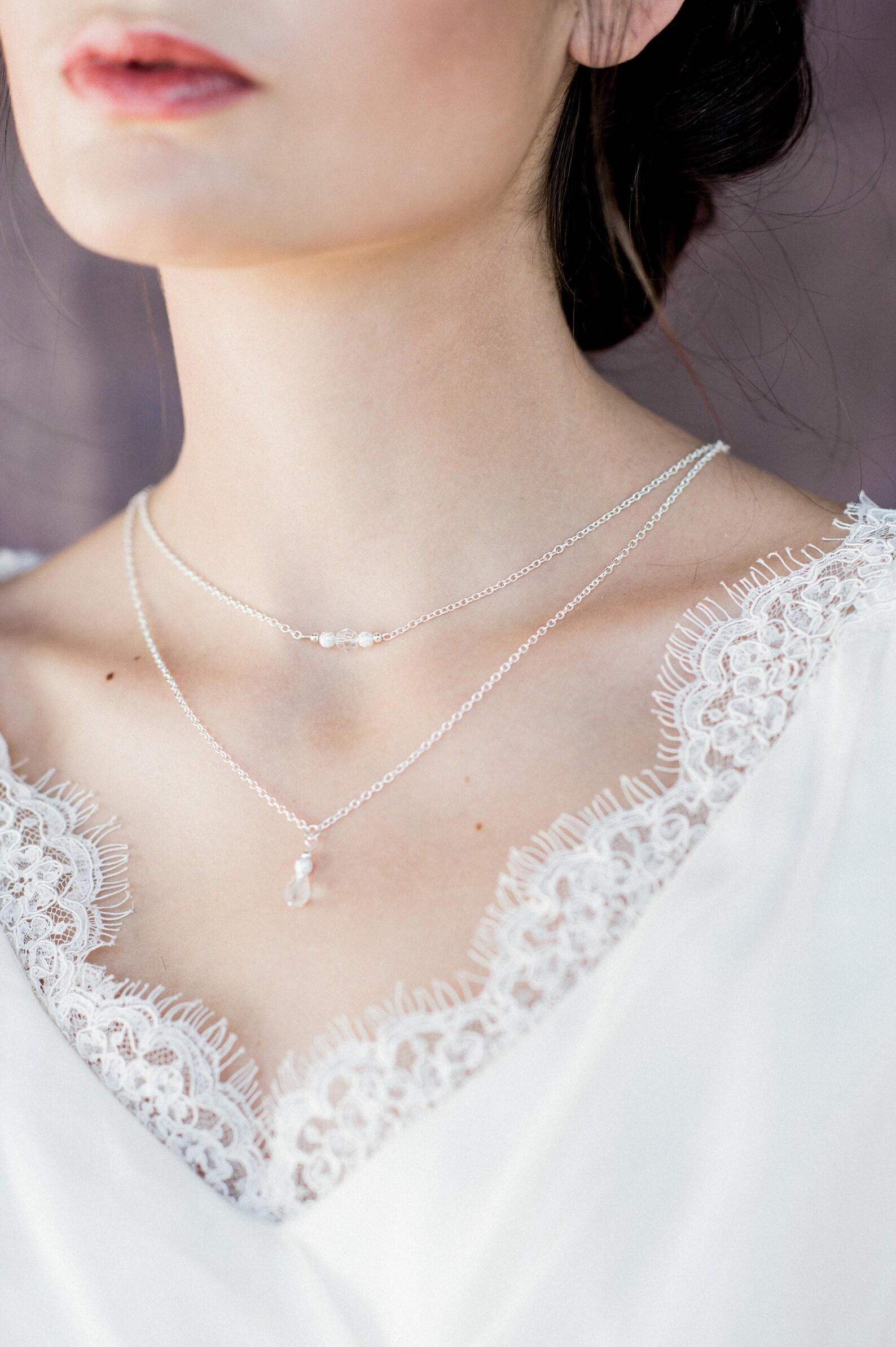 Silver Back Necklace Y Drop Back Chain Crystal Back Chain | Etsy