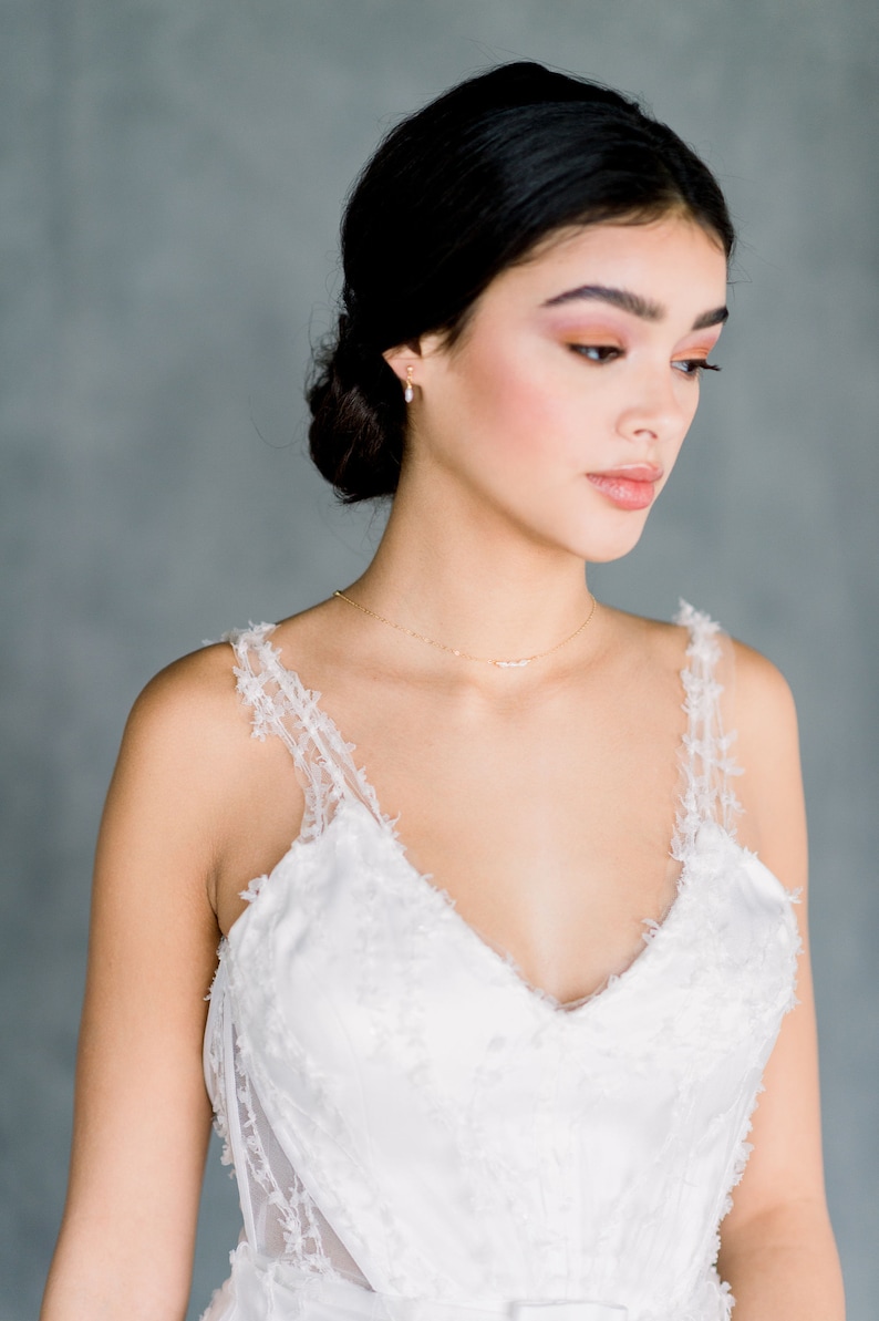 Freshwater Pearl Back Necklace Vintage Pearl Back Jewelry | Etsy