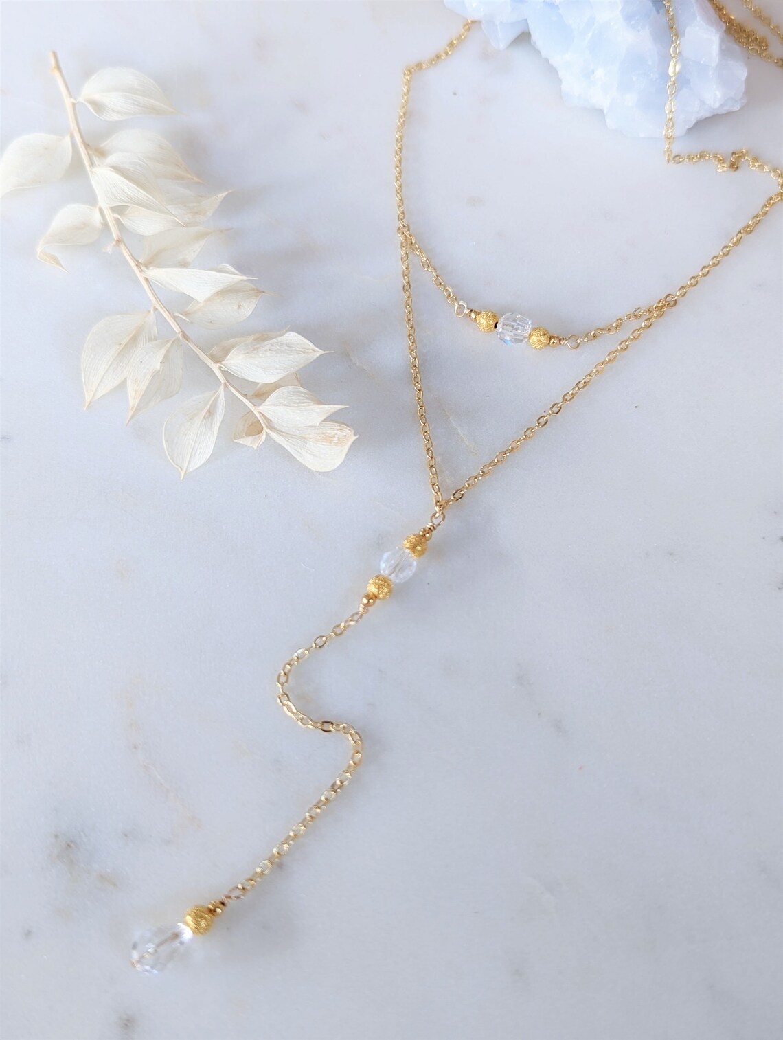 Silver Back Necklace Y Drop Back Chain Crystal Back Chain - Etsy