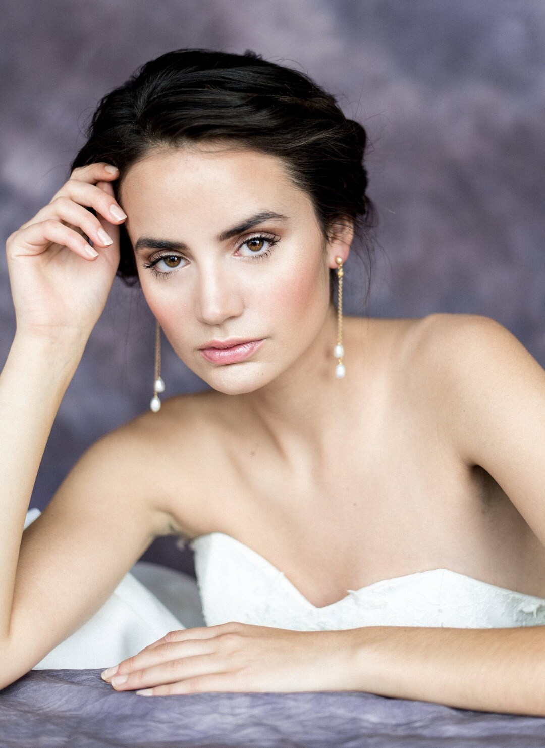 Long Freshwater Pearl Drop Earrings: Pierced or Clip on - RAE - Etsy