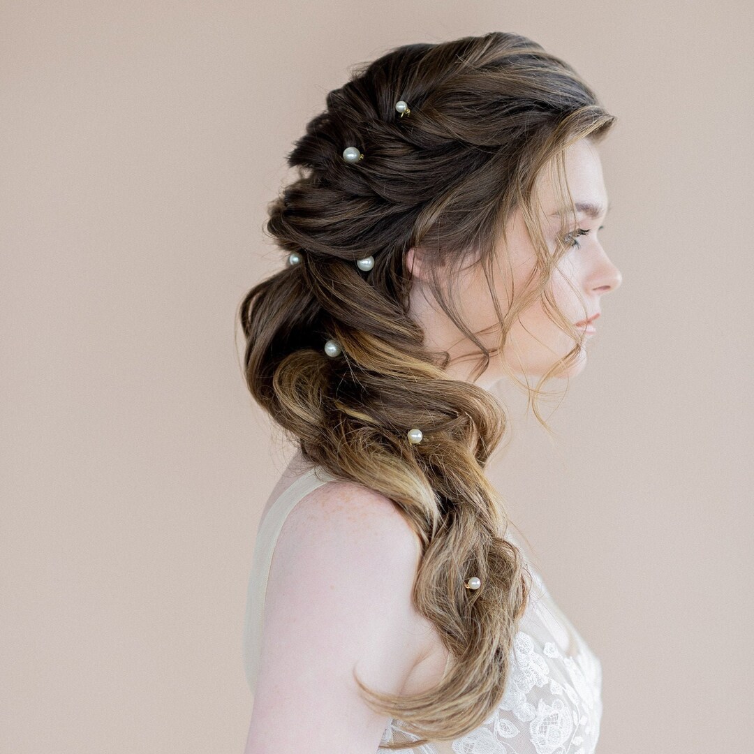 Large Pearl Hair Pins Single Pearl Hair Pin Headpiece for - Etsy