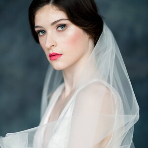 White Tulle Chapel Bridal Veil, off White Ballet Veil, Ivory Cathedral ...