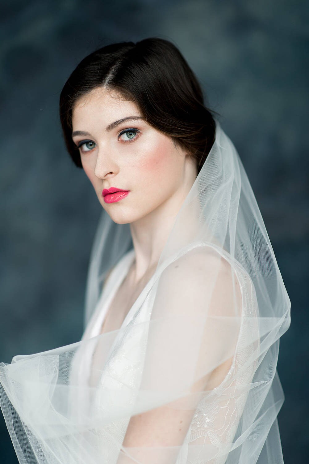White Tulle Chapel Bridal Veil Off White Ballet Veil Ivory | Etsy