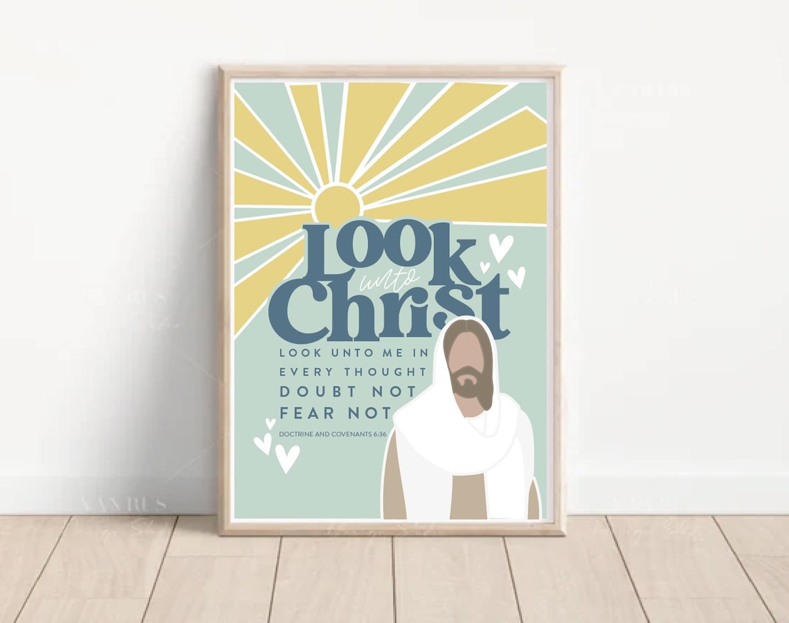 2025 Youth Theme/look Unto Christ/yw Theme/ym Theme/lds/multiple Sizes ...