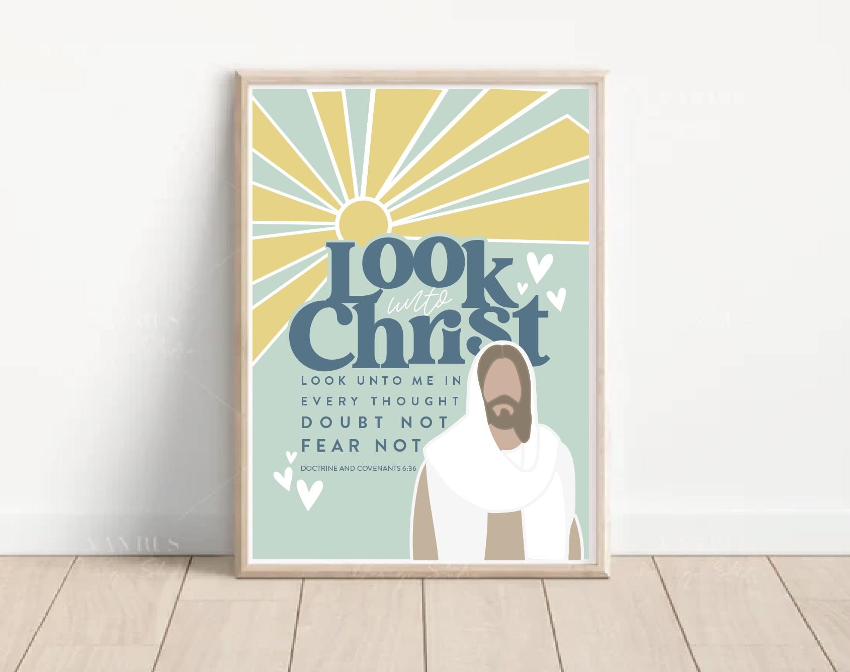 2025 Youth Theme/look Unto Christ/yw Theme/ym Theme/lds/multiple Sizes ...