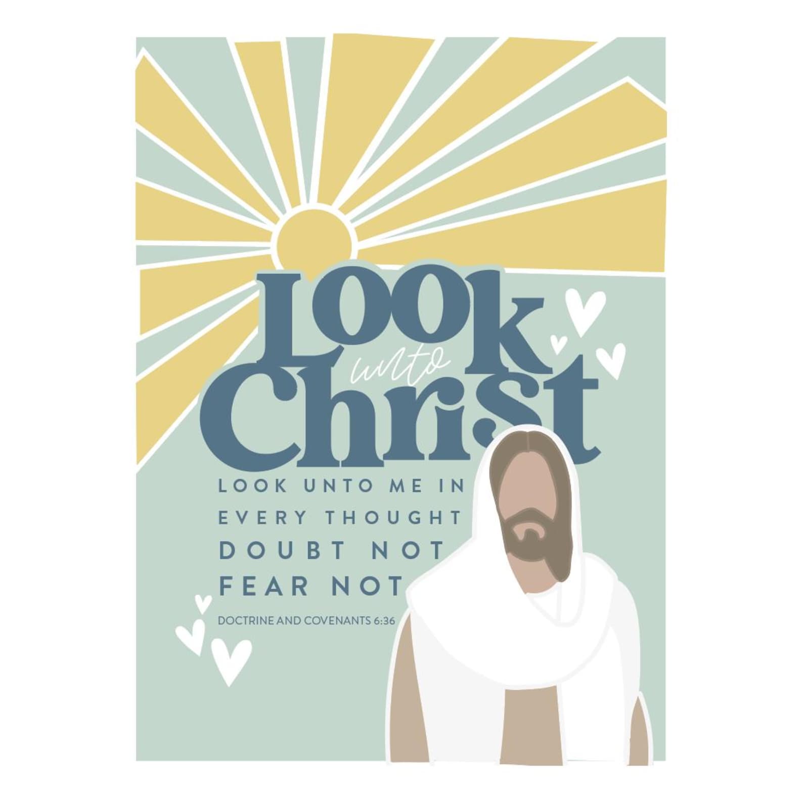 Look Unto Christ LDS Youth Theme Print (digital Download) - Etsy