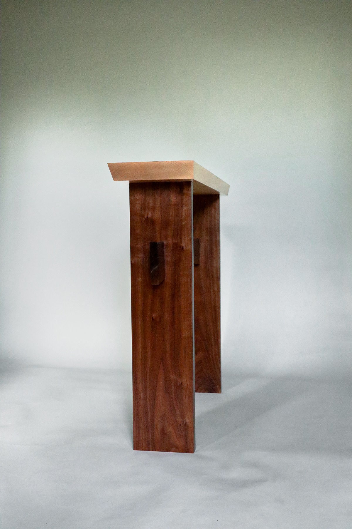 Zen Decor Console Table Narrow Hallway Table in Tiger Maple & - Etsy