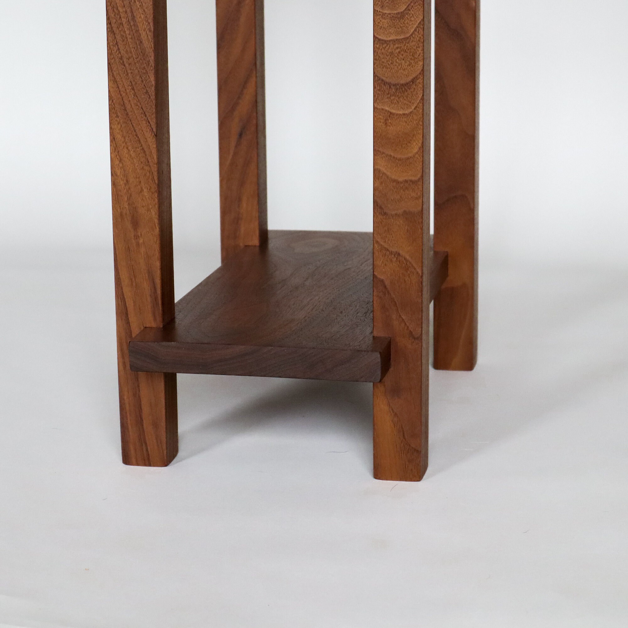 Small Narrow Nightstand- Modern Wood Furniture, Live Edge Narrow Bed ...