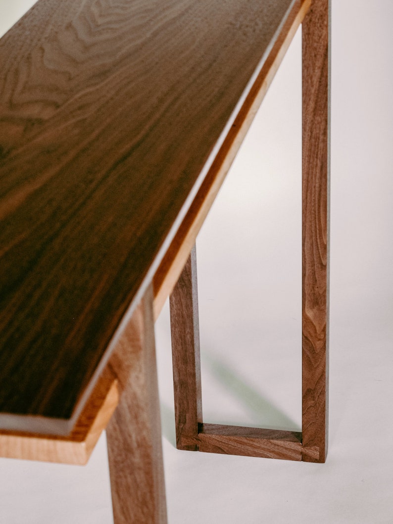 Classic Traditions Console Table Walnut With Cherry Custom Wood ...