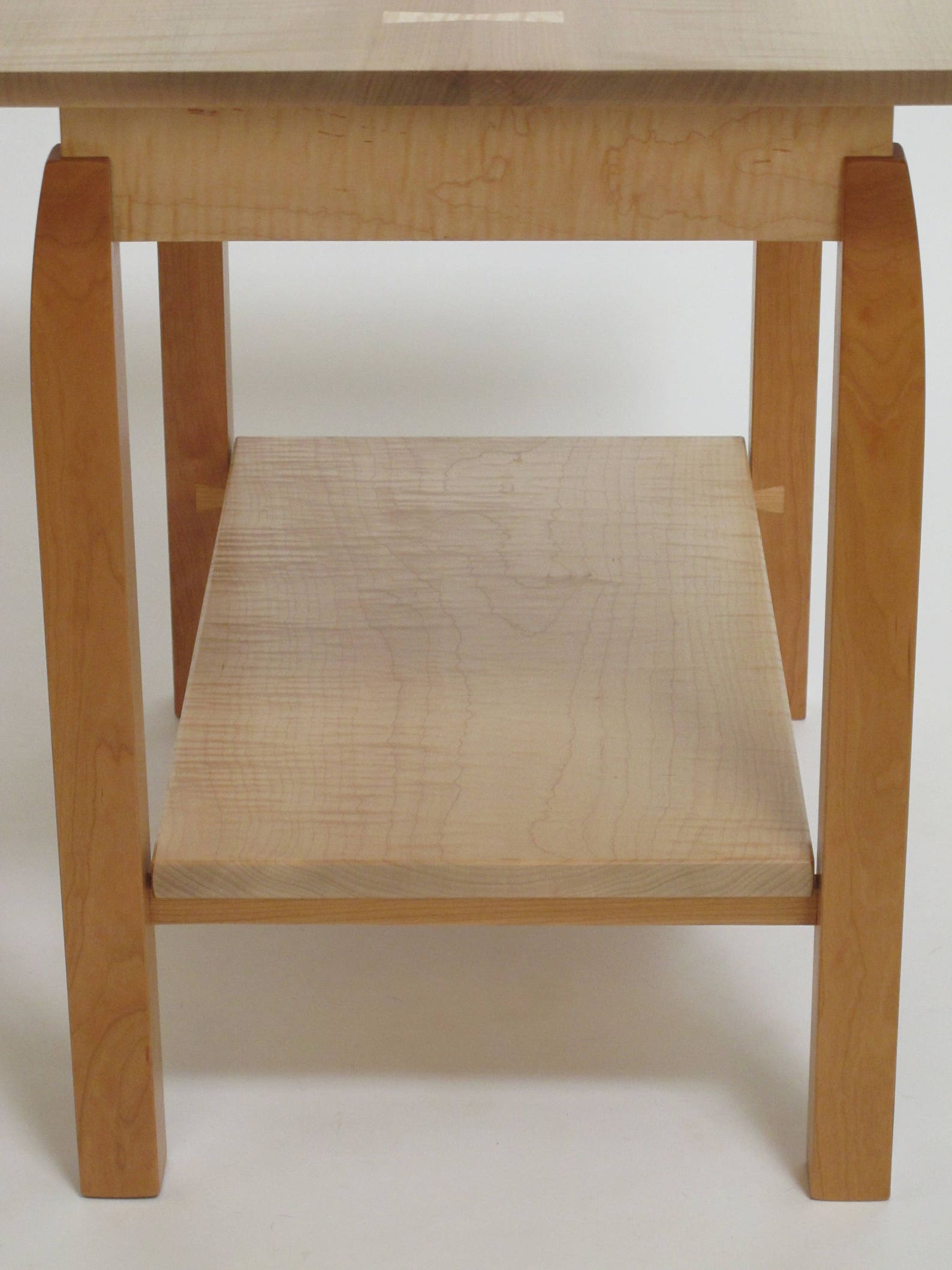 Side Table with Shelf wood accent furniture for living room | Etsy