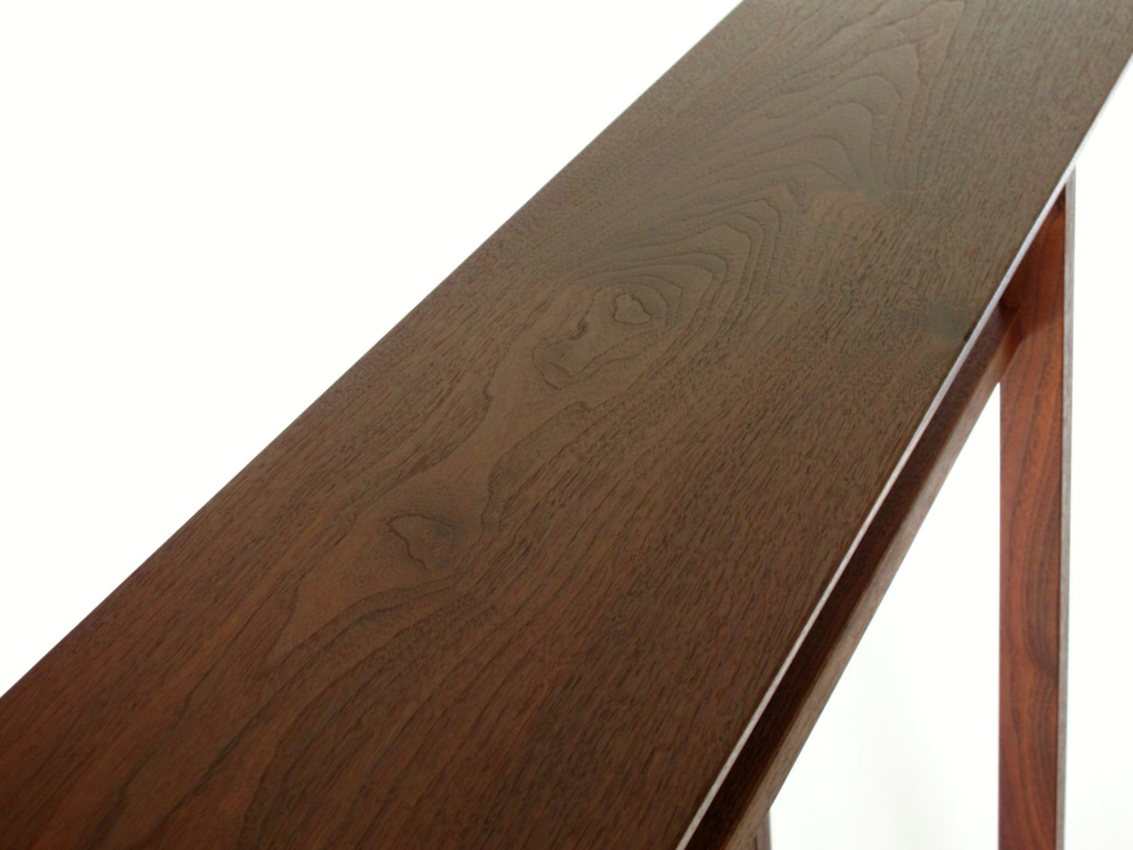 Handmade Walnut Console Table – Long, Thin, Minimalist Hallway ...