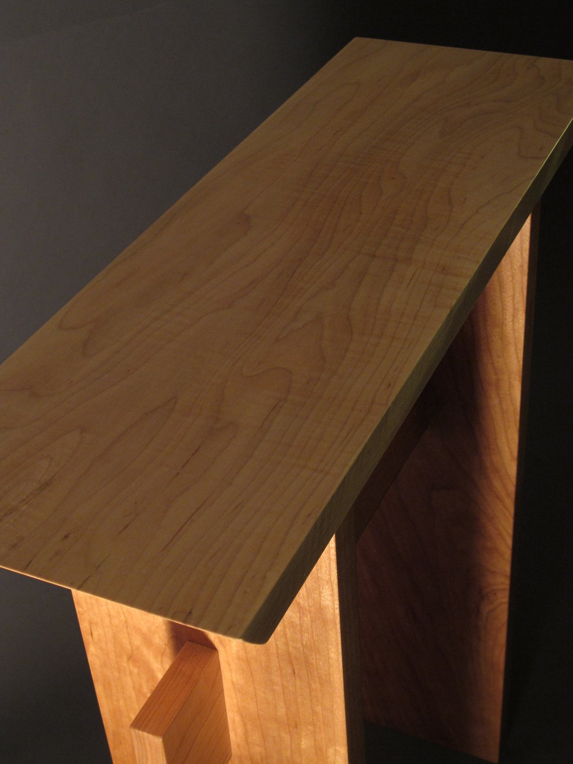 Small Console Table for Front Door: Mid Century Modern Zen | Etsy