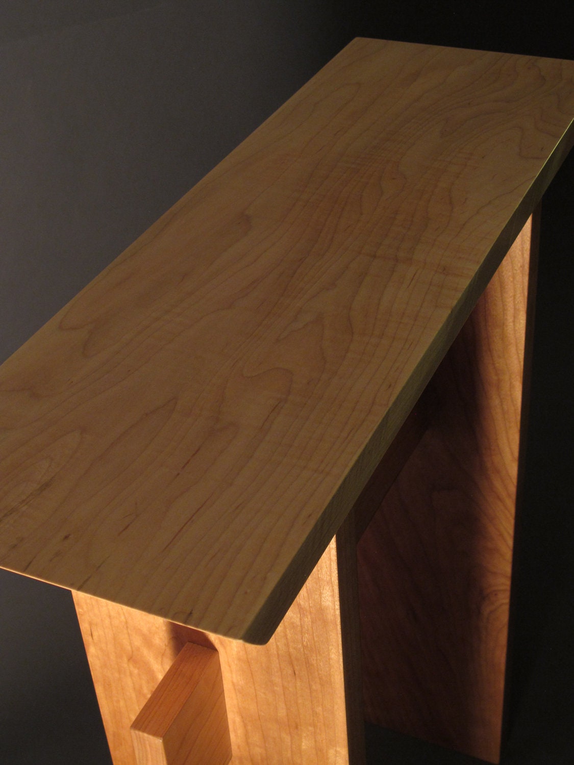 Small Console Table for Front Door: Mid Century Modern Zen Hall Table ...