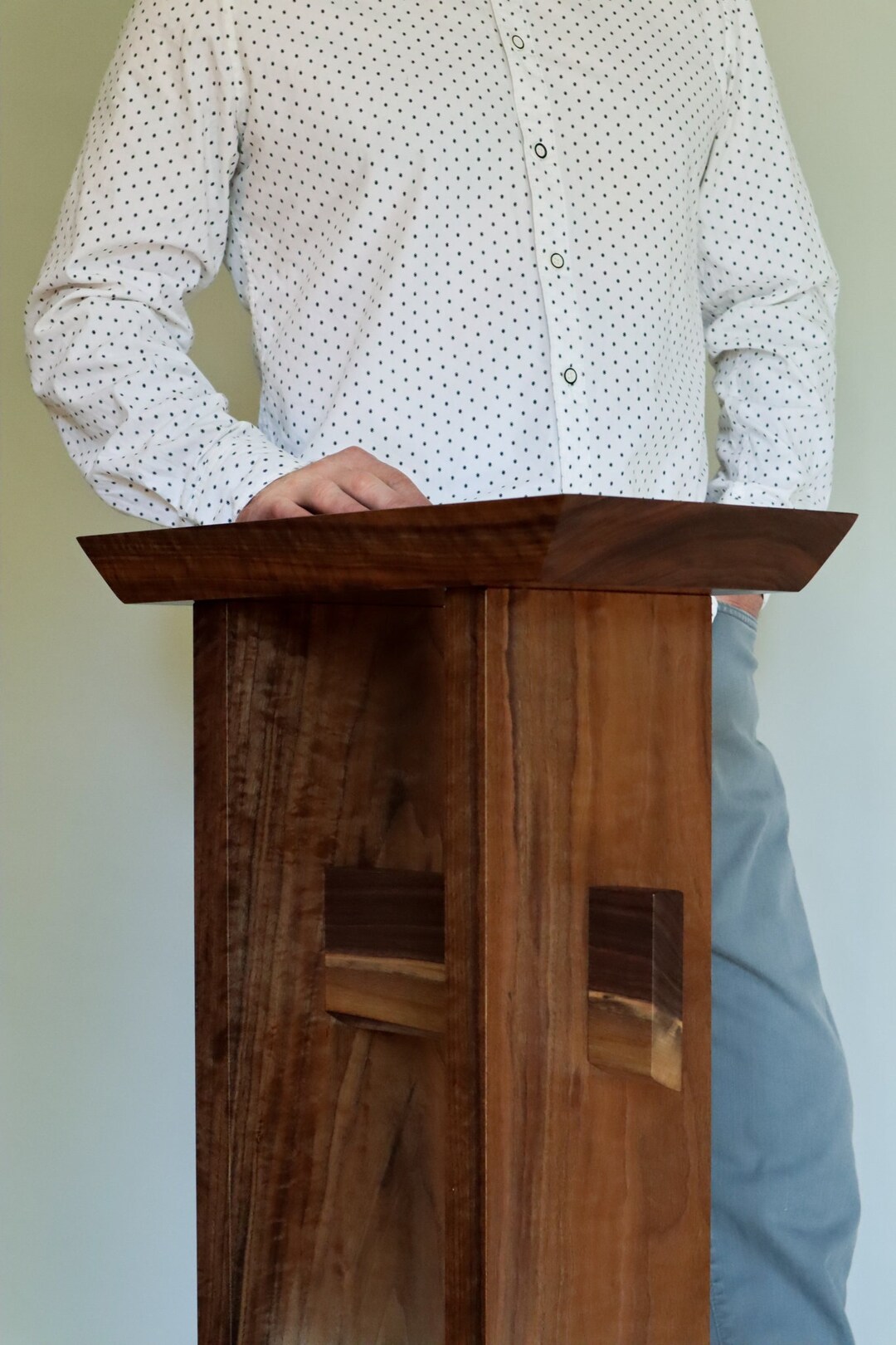 Narrow Entry Wall Table - Tall Console Table - Small Hall Table - Zen ...