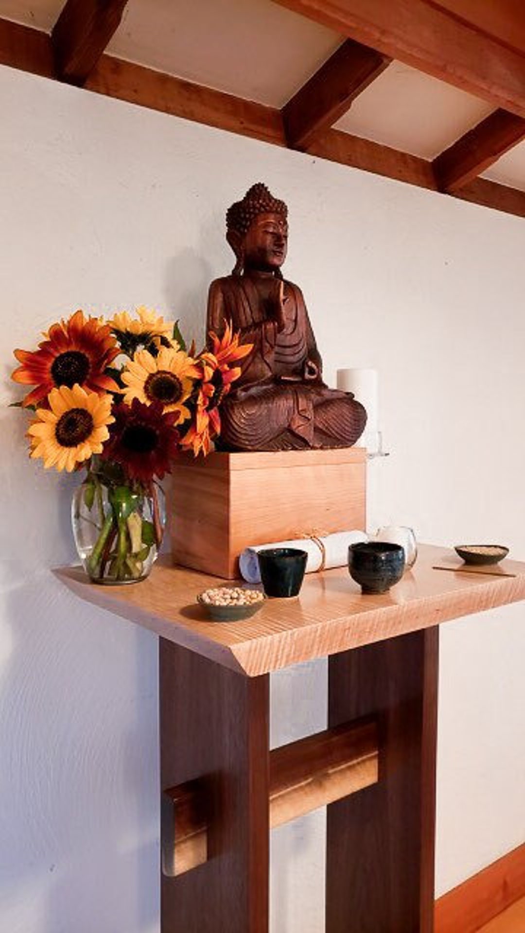Statement Altar Table - Minimalist Zen Podium/ Contemporary Lectern ...