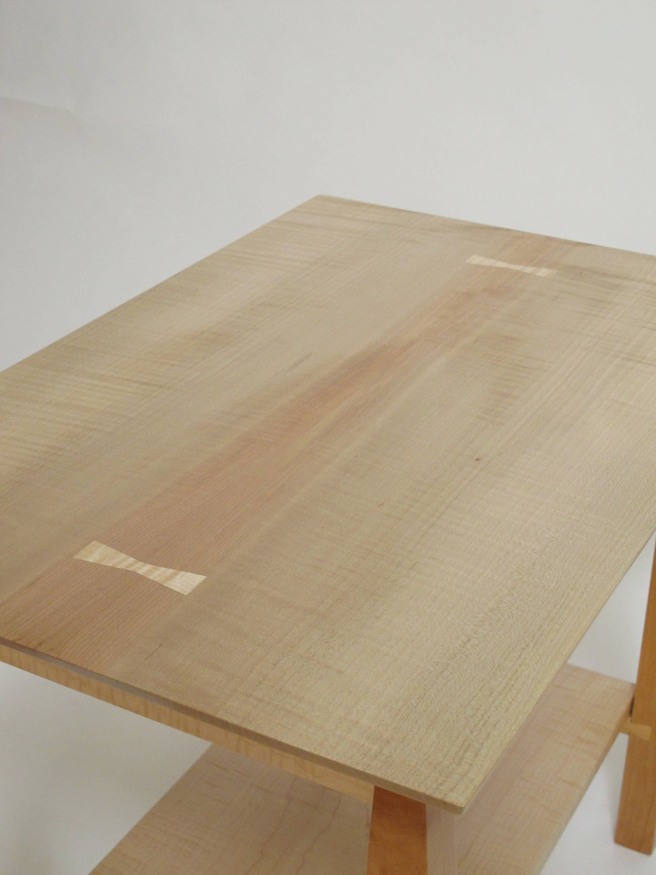 Side Table with Shelf wood accent furniture for living room | Etsy