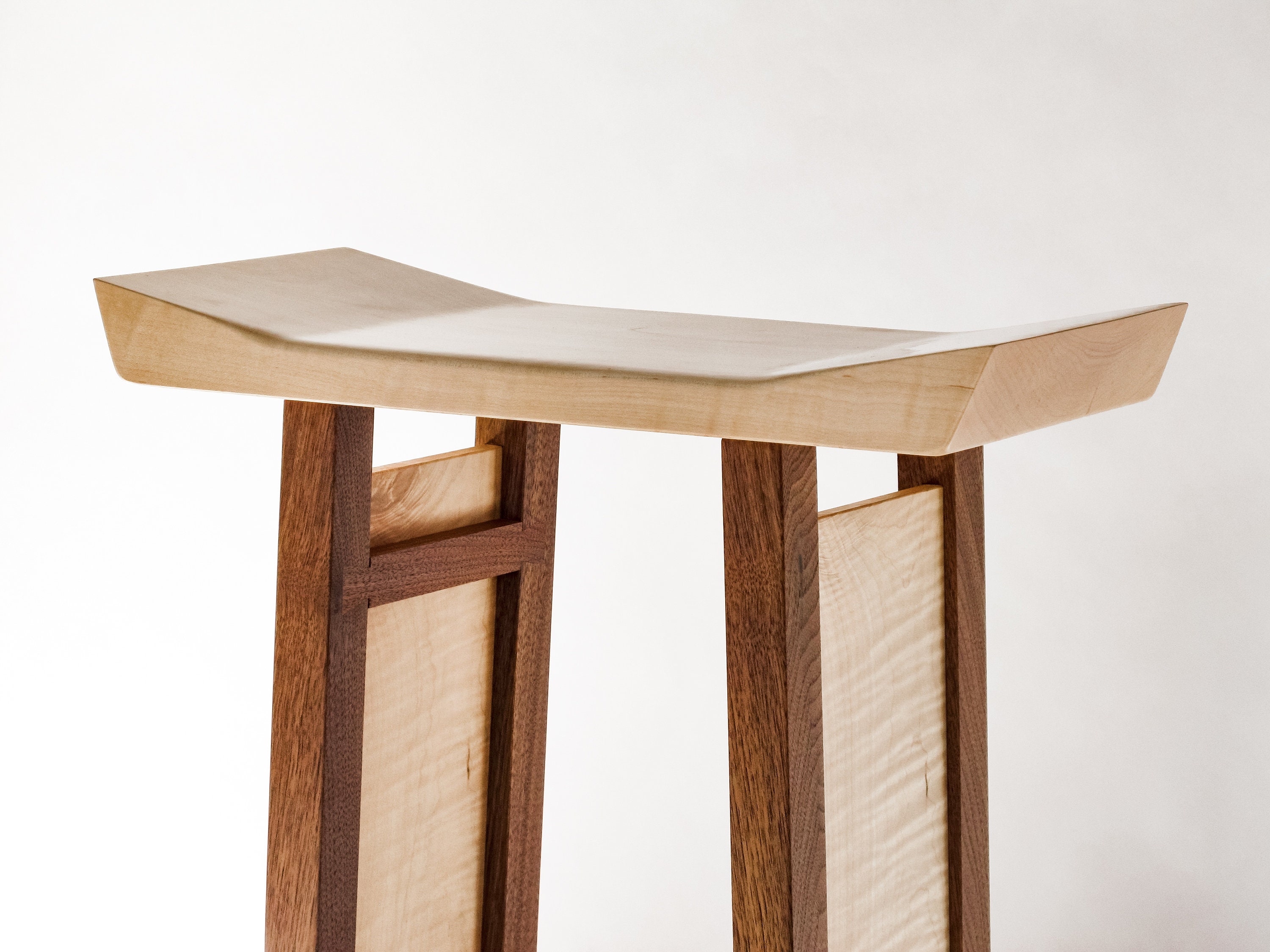 Bar Stool : Modern Zen Wood Bar Furniture Handmade Custom Furniture ...