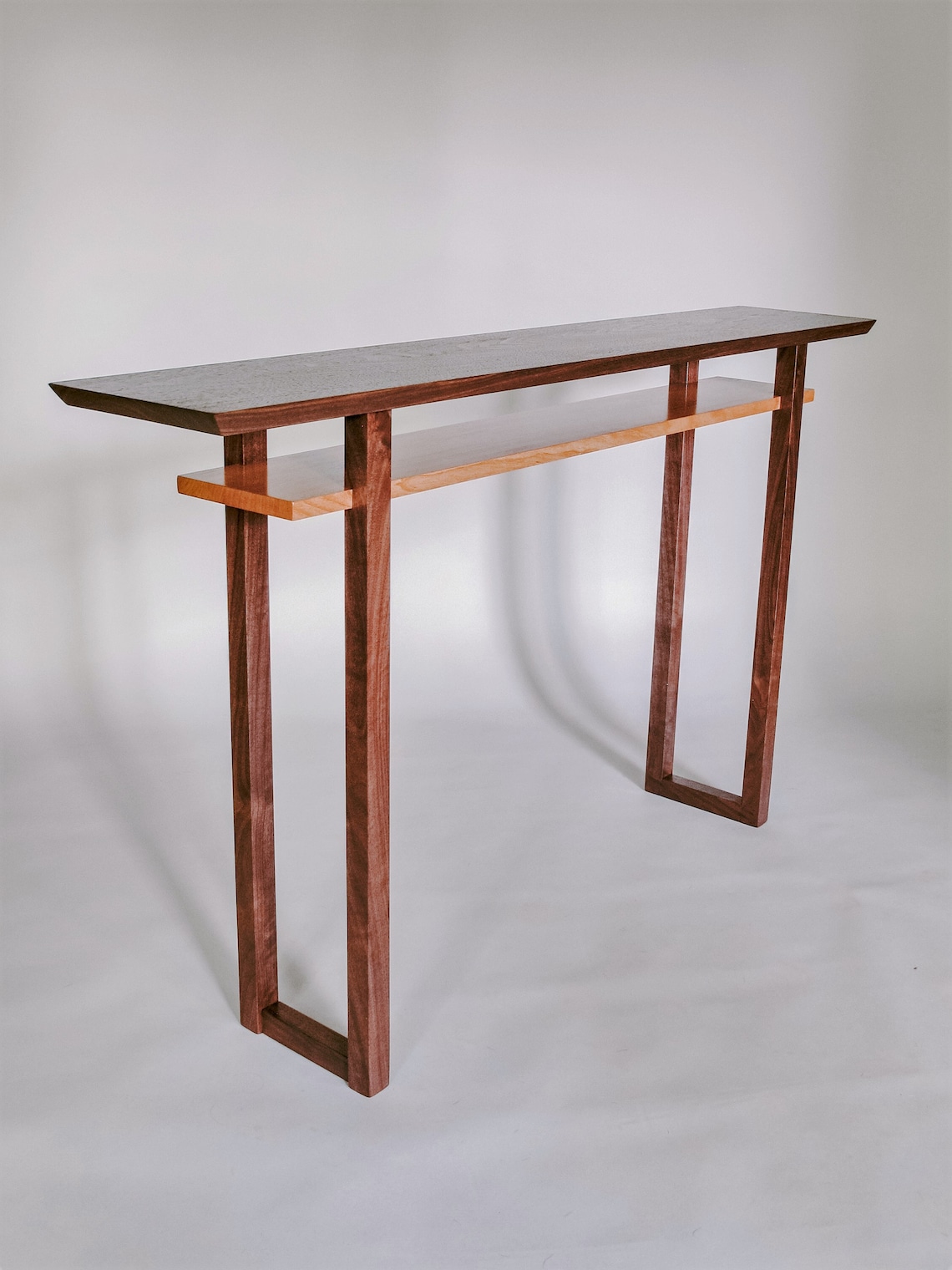 Classic Traditions Console Table Walnut With Cherry Custom - Etsy