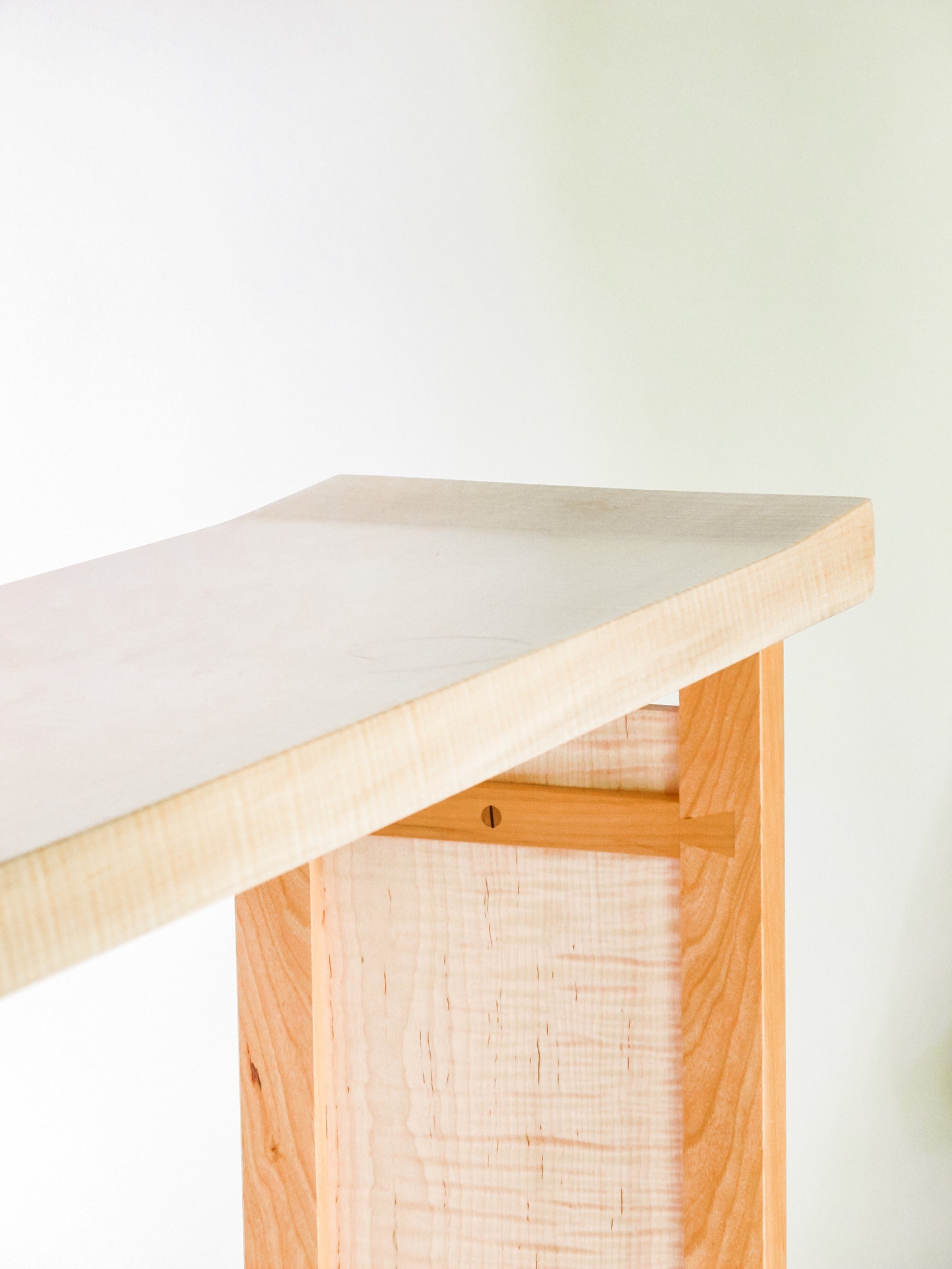 Long Narrow Shaped Console Table: Handmade, Solid Wood Table for ...