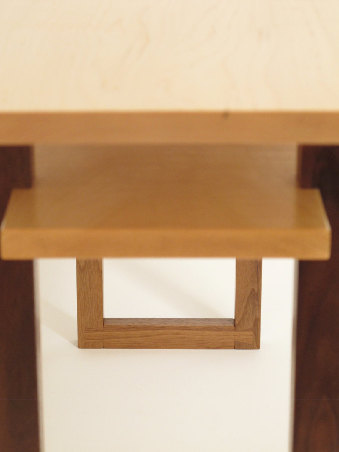 Contemporary Long Low Console Table: Narrow Sofa Table, Mid Century ...