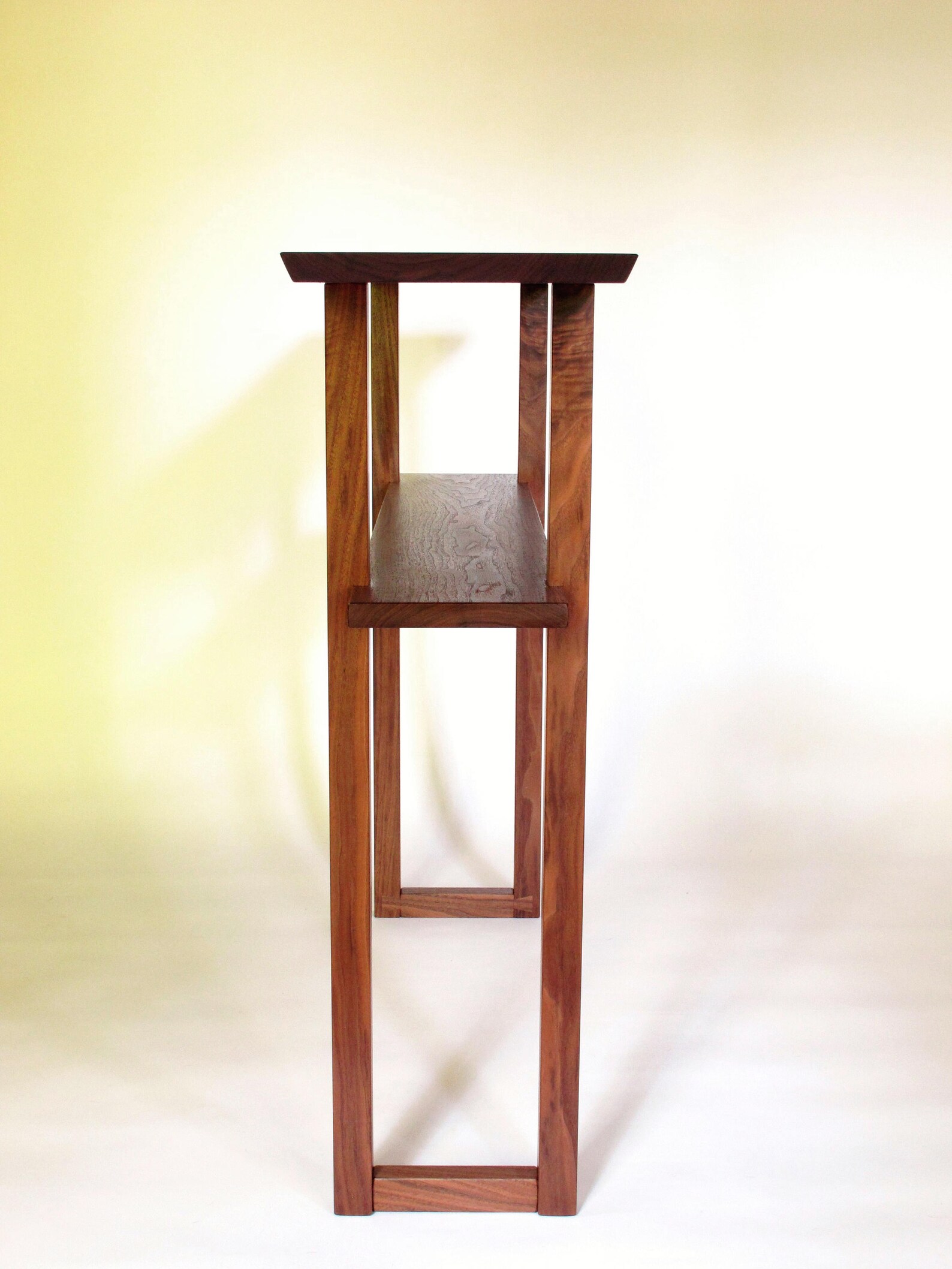 Modern Walnut Console Table: for Narrow Hall Table Wood Entry - Etsy