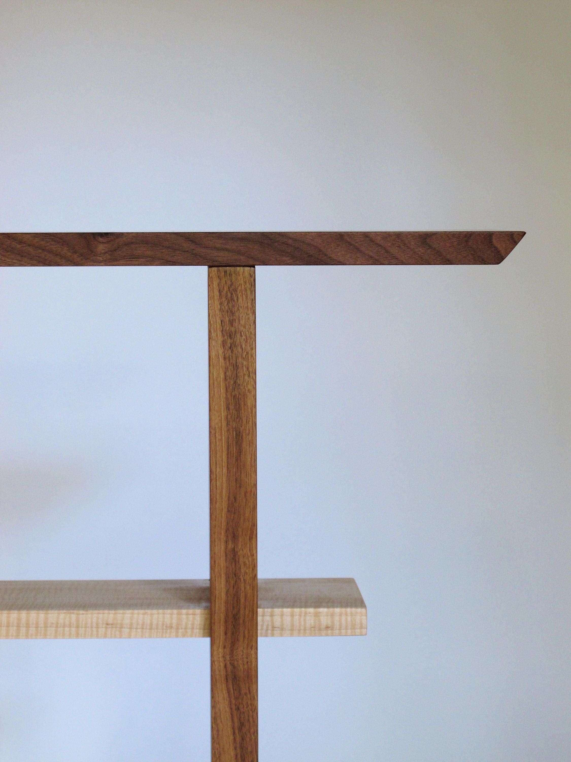 Narrow Entryway Console Table: Solid Wood Custom Skinny Table, for ...