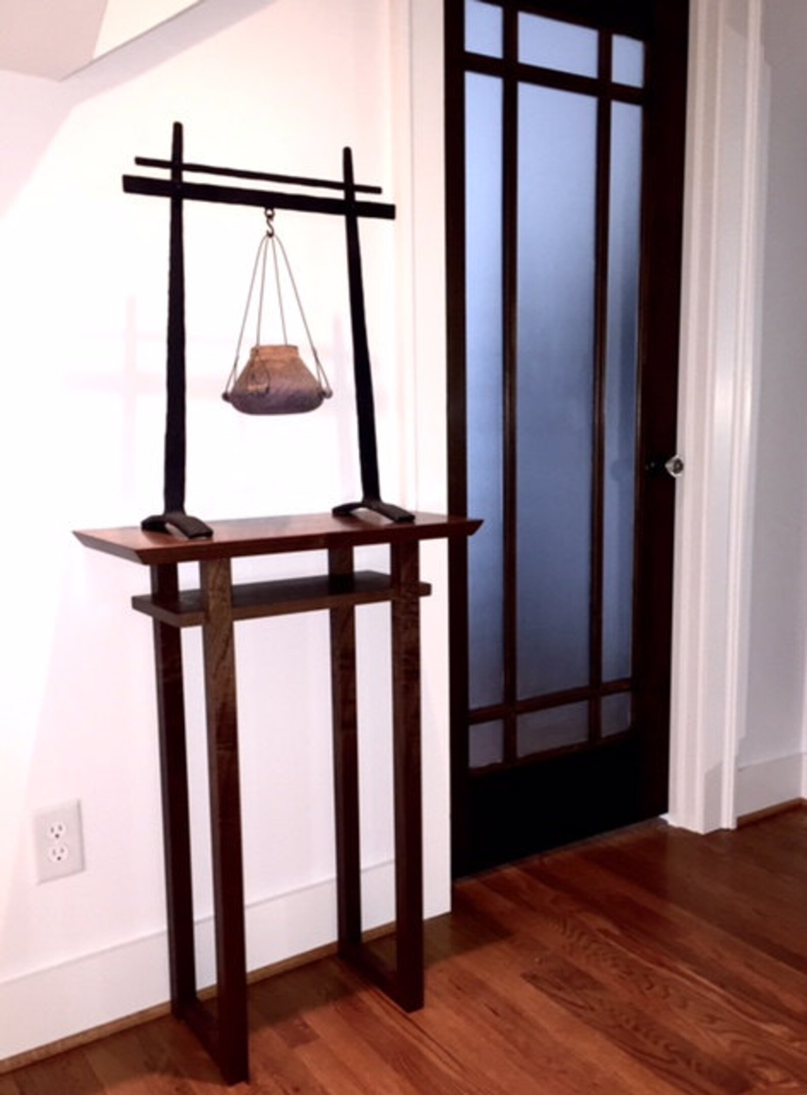 Tall Narrow Table for Entryway - Small Entry Decor - Minimalist Style ...